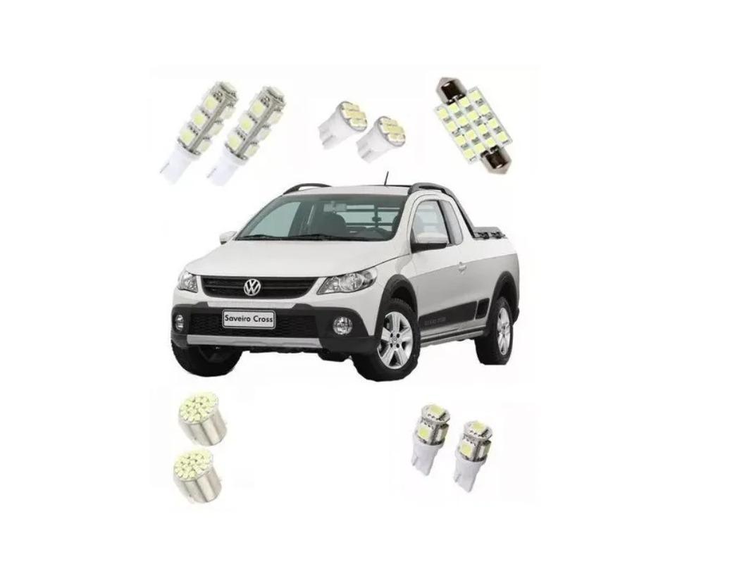 Kit Lampadas Led Do Saveiro - Luz Lanterna, Teto, Re - Forte - Carrefour