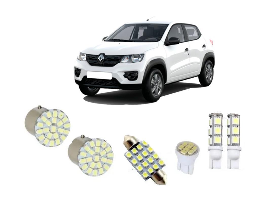 Kit Led Renault Kwid 2019 2018 2017 Farol Teto Placa Ré Leds - Carrefour