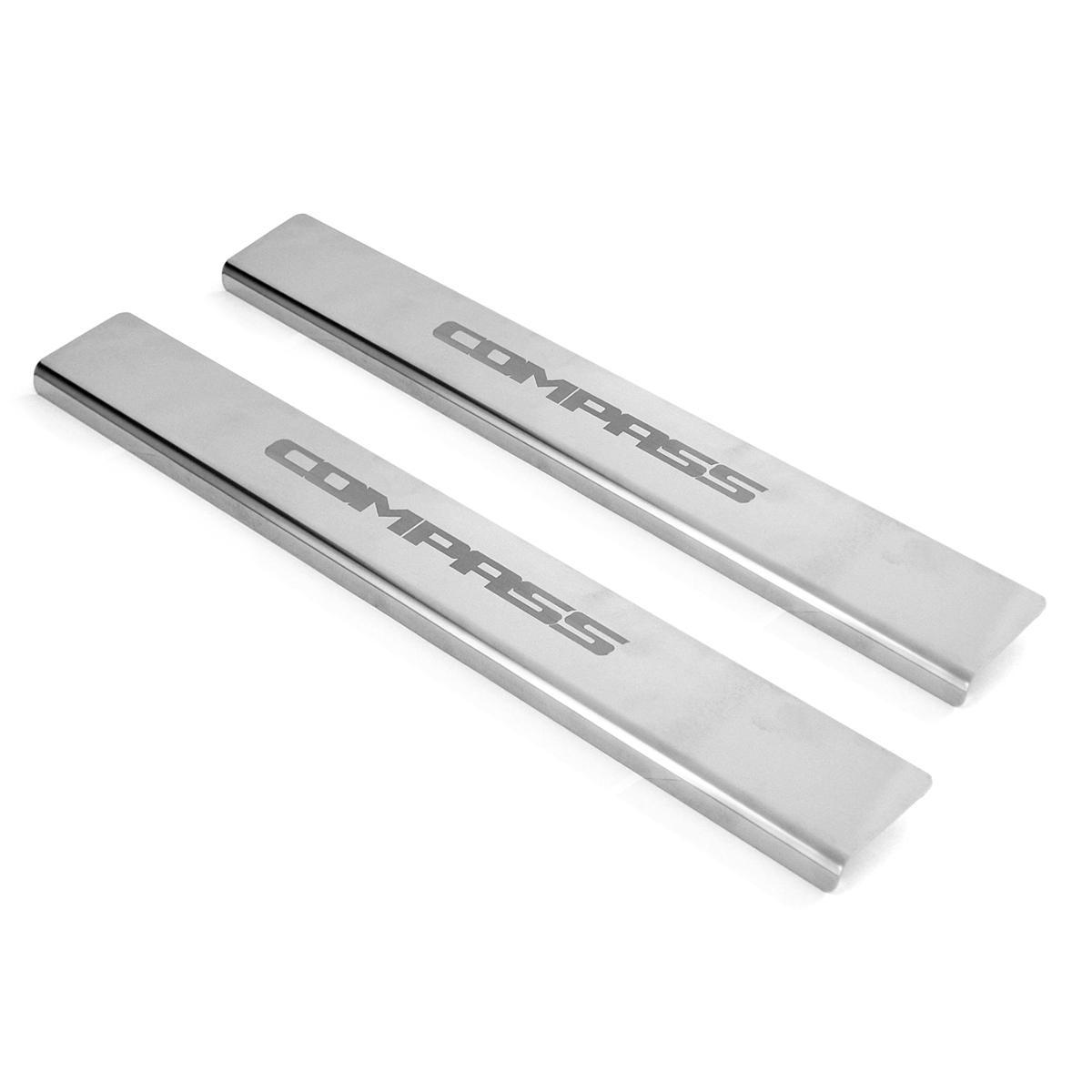 Soleira Aço Inox 4 Porta Gravada Laser Promoção Compass 2022 - Carrefour Soleira Aço Inox 4 Porta Gravada Laser Promoção Compass 2022 - Carrefour