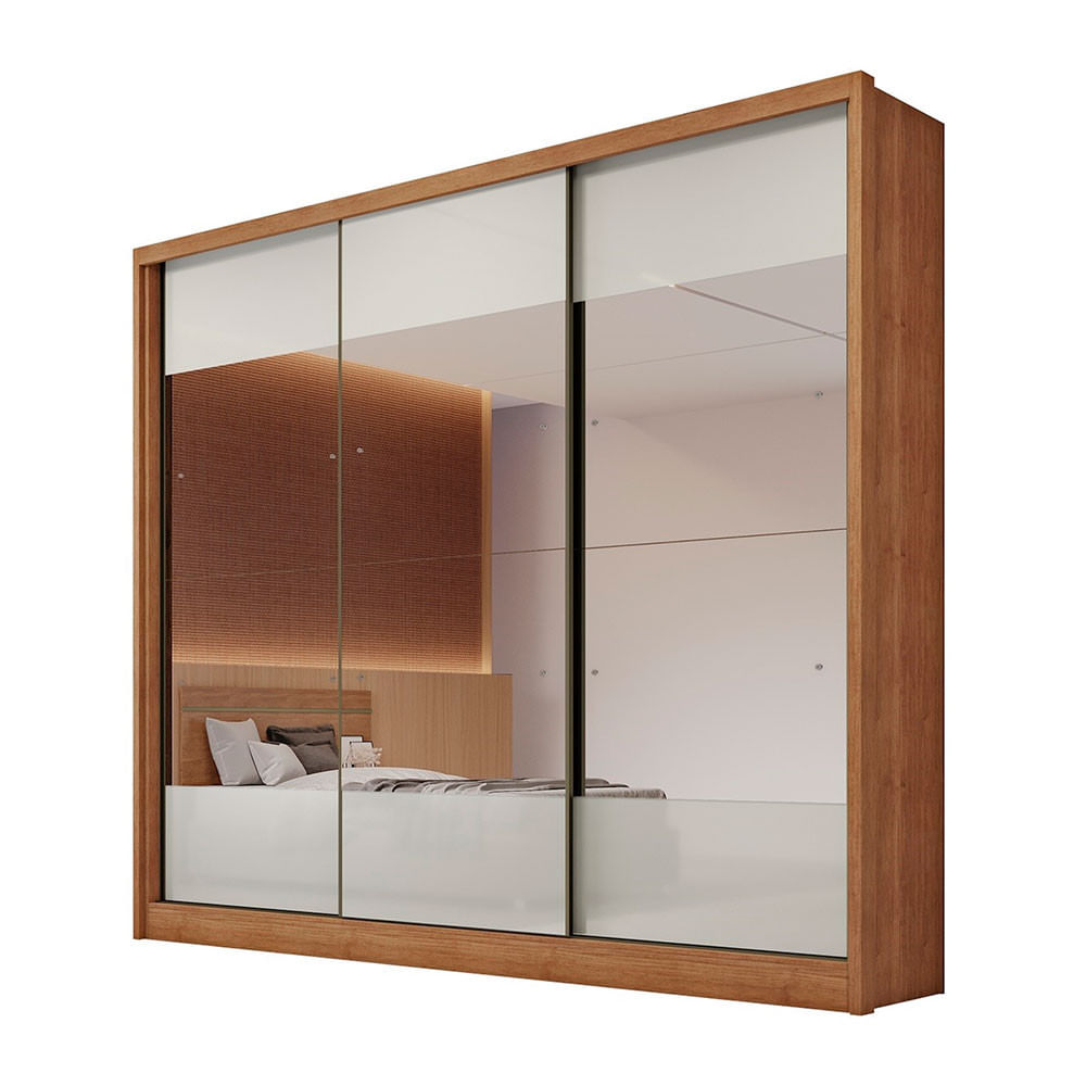 Guarda Roupa Coliseu 3 Portas 6 Gavetas Com Espelho Clic Móveis - Carrefour