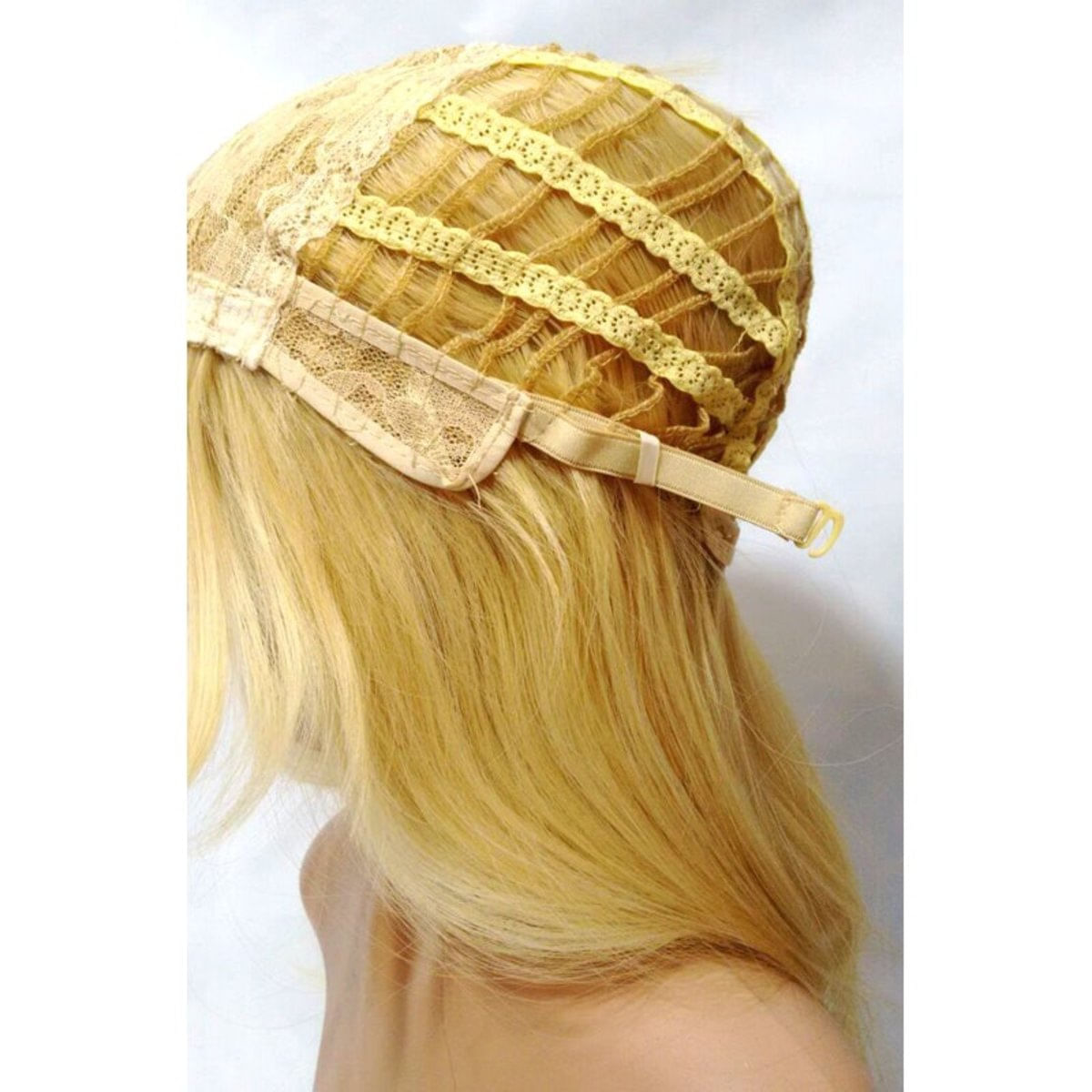 peruca lace wig lisa loiro claro fibra futura 70 cm - Carrefour