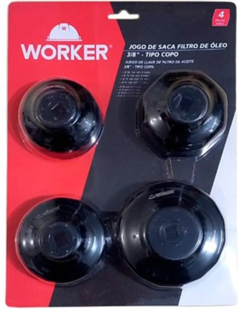 Jogo De Saca Filtro De Óleo Com 4 Peças- Worker - Carrefour