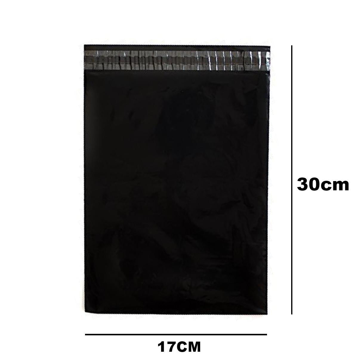 Envelope De Segurança Plástico 17x30 Preto 100 Peças - Carrefour