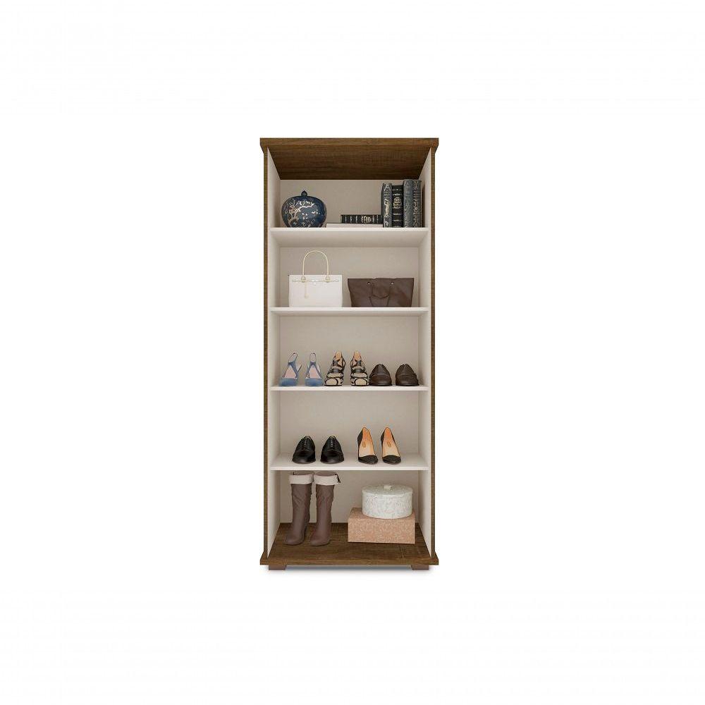 Sapateira Multiuso Com Espelho 1 Porta 5 Prateleira - Carrefour