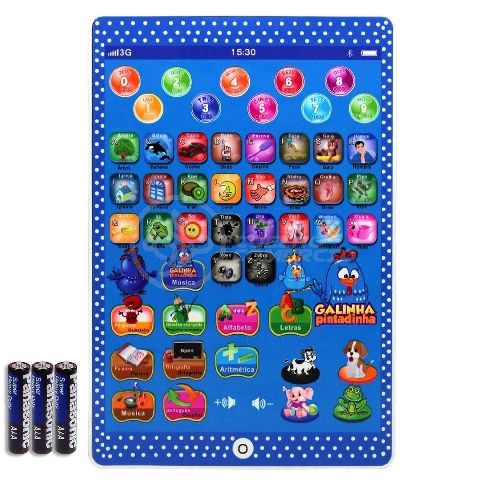 Tablet Infantil Galinha Pintadinha + 3 Pilhas Aaa - Carrefour