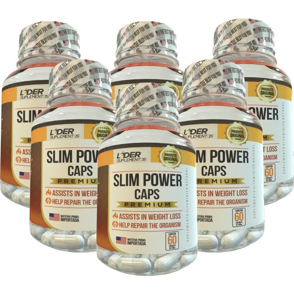 Slim Power Caps - 60 Cápsulas 500mg Kit Com 6 Potes - Carrefour