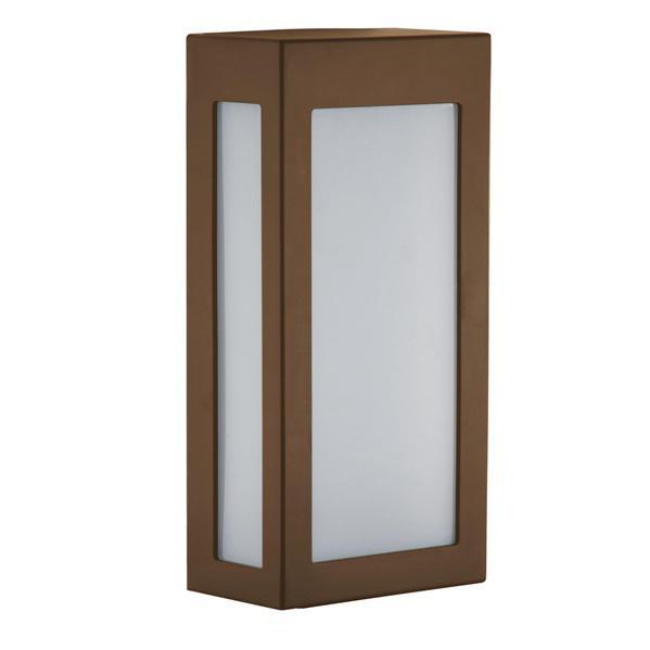 Kit 2 Luminária Arandela Externa Retangular 25 Cm Marrom - Carrefour