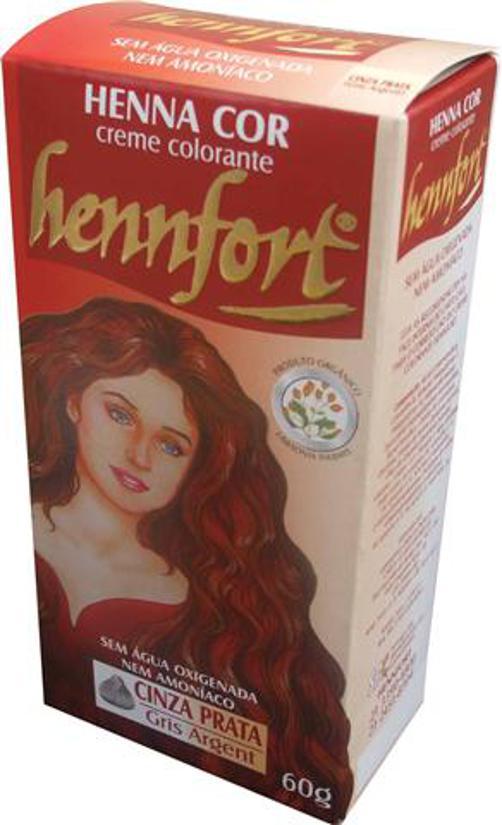 Henna Hennfort Em Creme 60g - Cinza Prata - Carrefour
