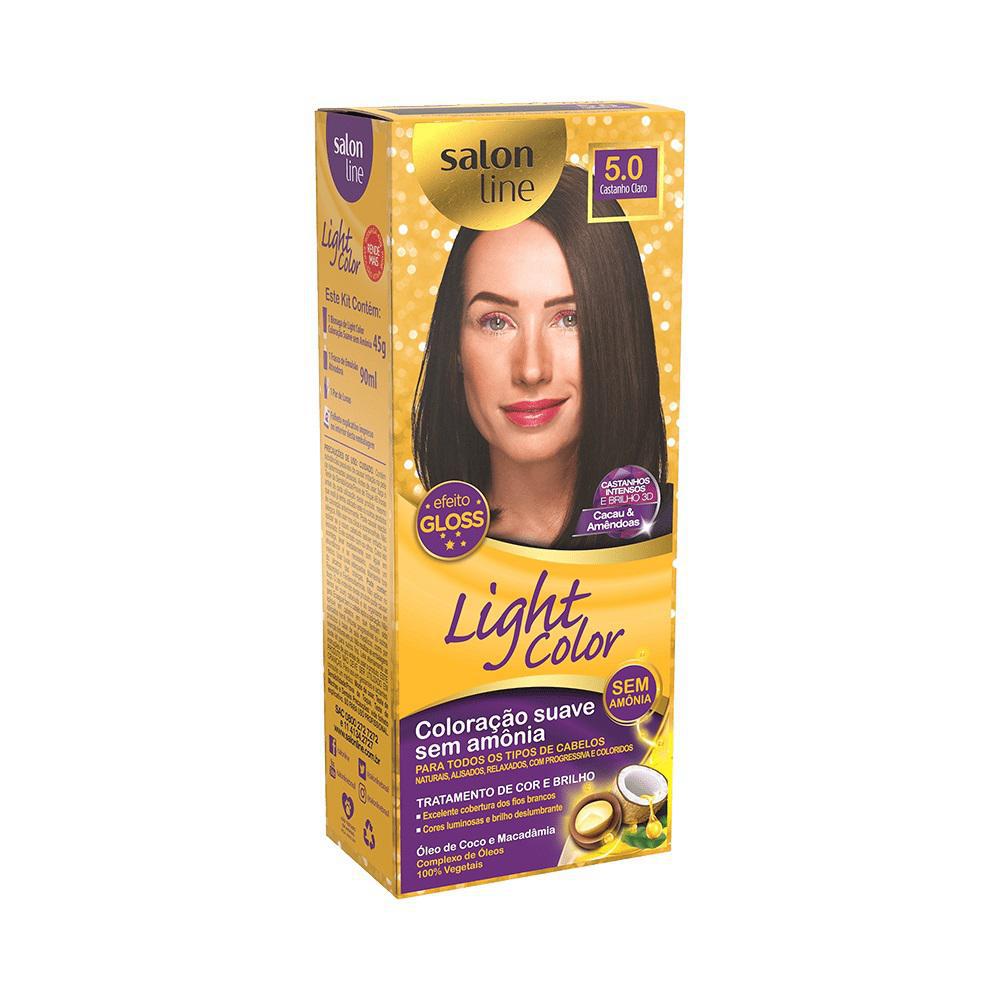Salon Line Light Color Tonalizante 5.0 Castanho Claro - Carrefour