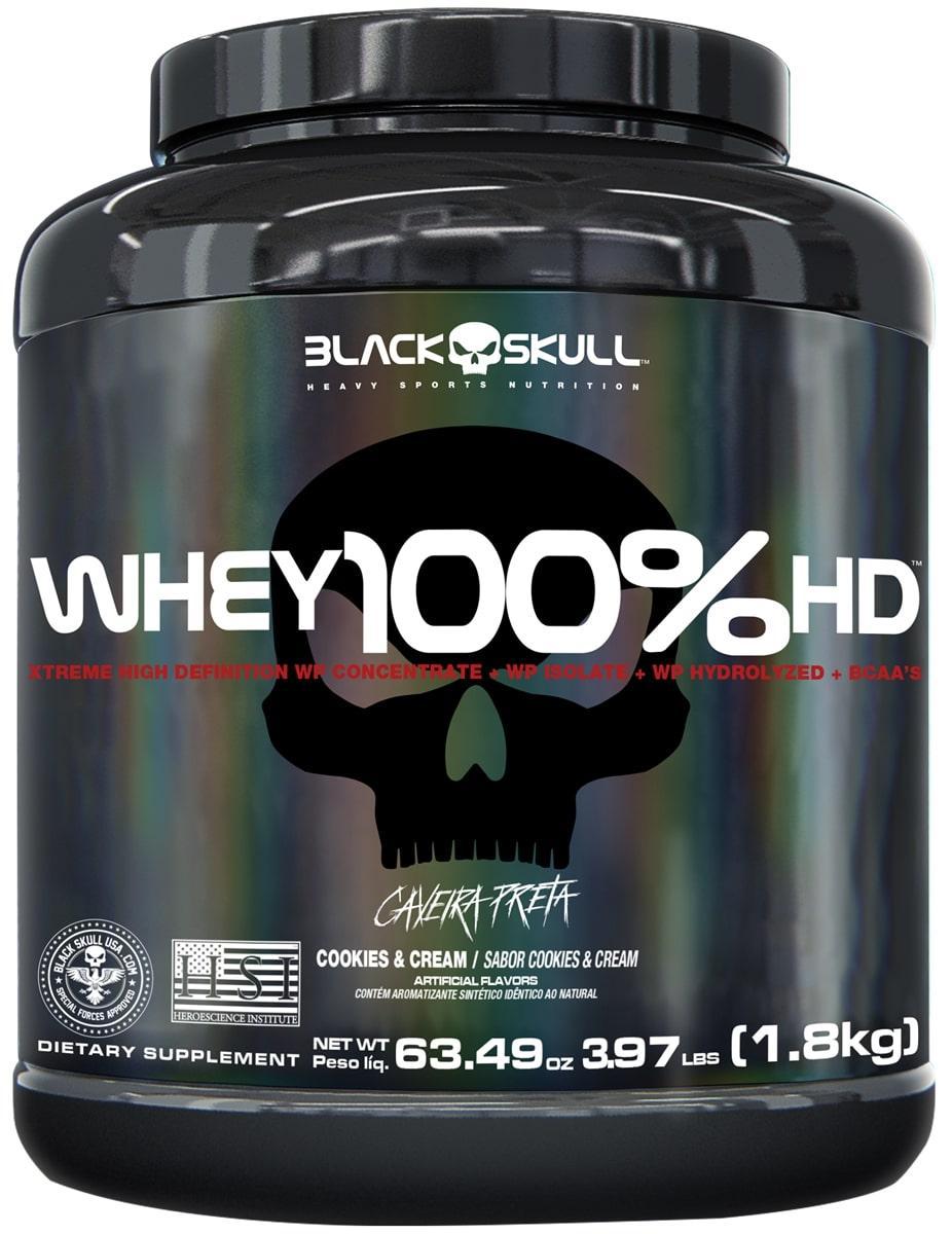 Whey Protein 100% Hd - Wpc Wpi Wph Pote 1.8kg - Black Skull - Carrefour
