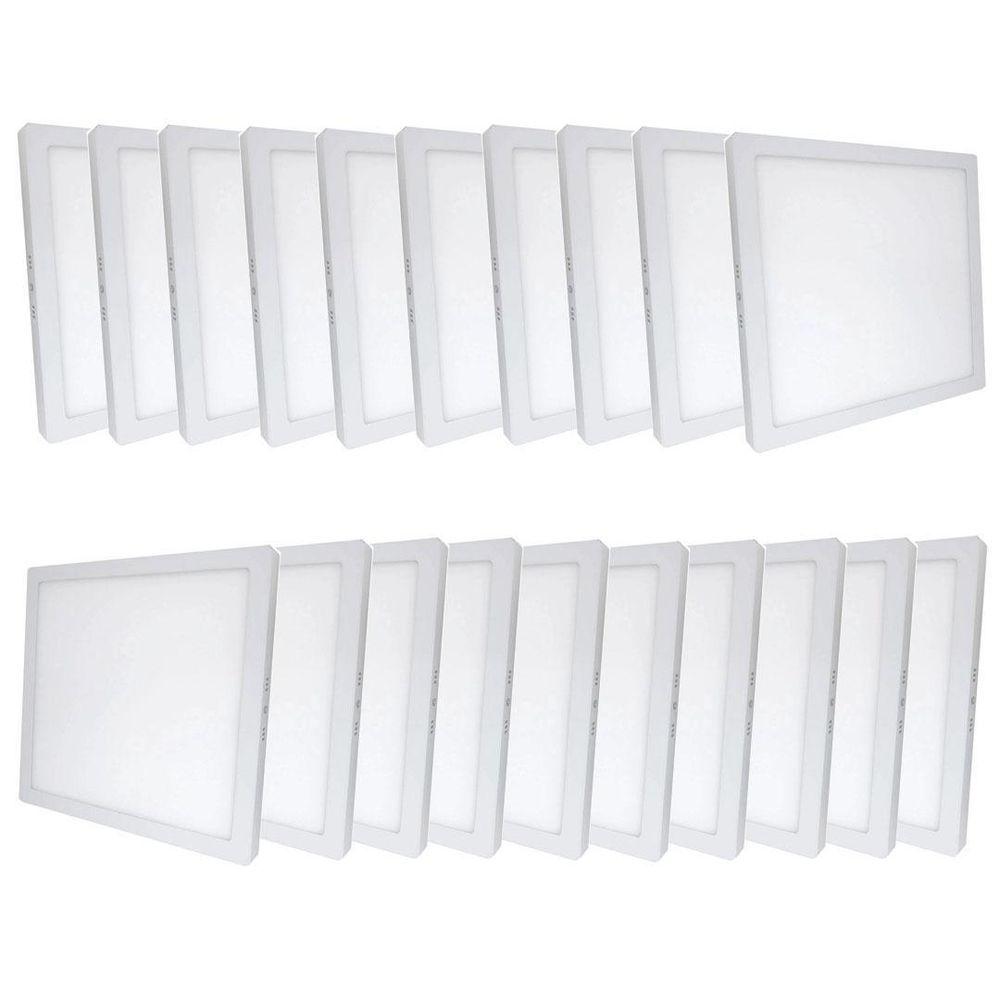 Kit 20 Plafon Painel Led Luminária Downlight 25w Sobrepor - Carrefour
