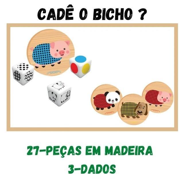 Jogo Infantil Bebe Didático Cadê O Bicho Madeira - Carrefour