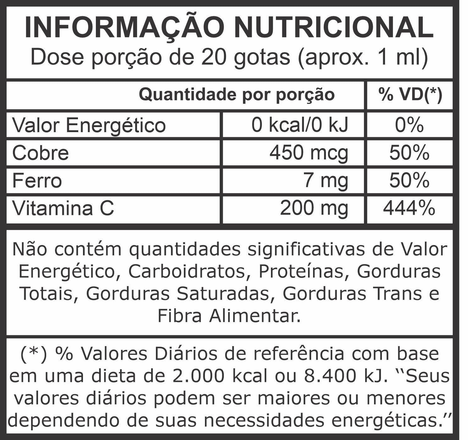 Liquid Vitamina-c Cobre E Ferro Suplemento 30 Ml - Invebra - Carrefour