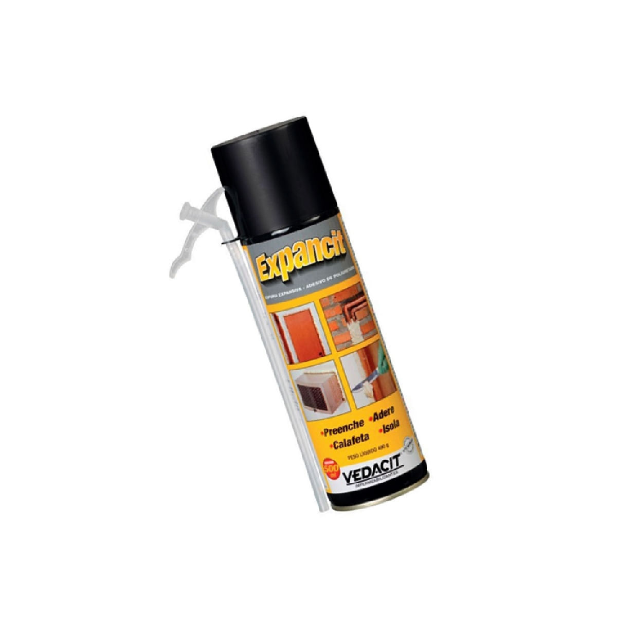 Espuma Vedacit Poliuretano Spray 500ml 480g - Carrefour