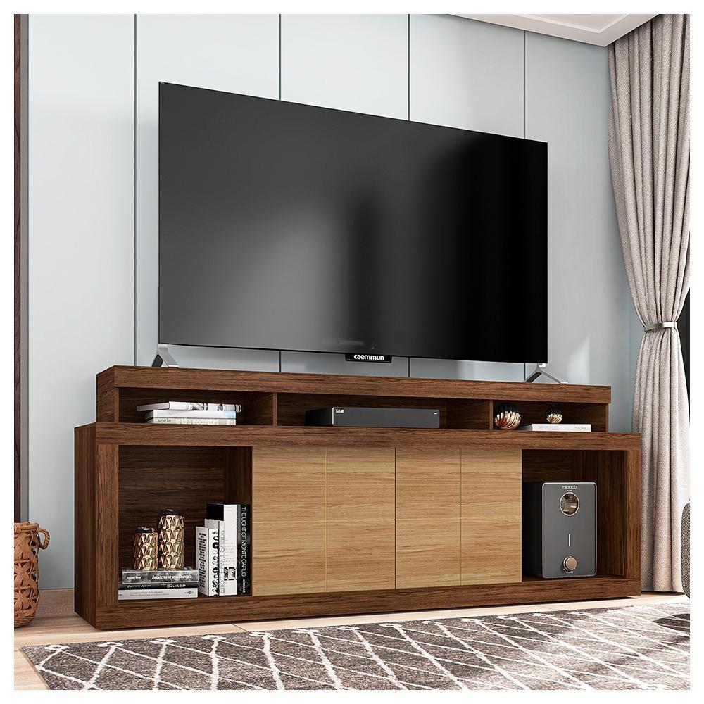 Rack Bancada Para Tv Até 60 Polegadas Titan Havana/buriti - Carrefour