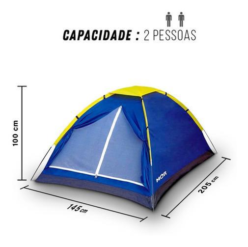 Kit Barraca Iglu 2 Pessoas + 1 Colchão Inflável Casal - Mor - Carrefour