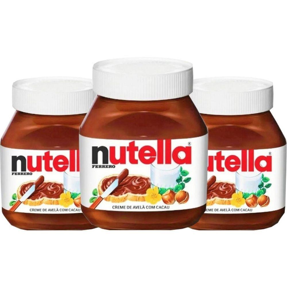 Kit Com 3 Chocolate Nutella Creme De Avelã Ferrero De 140g - Carrefour