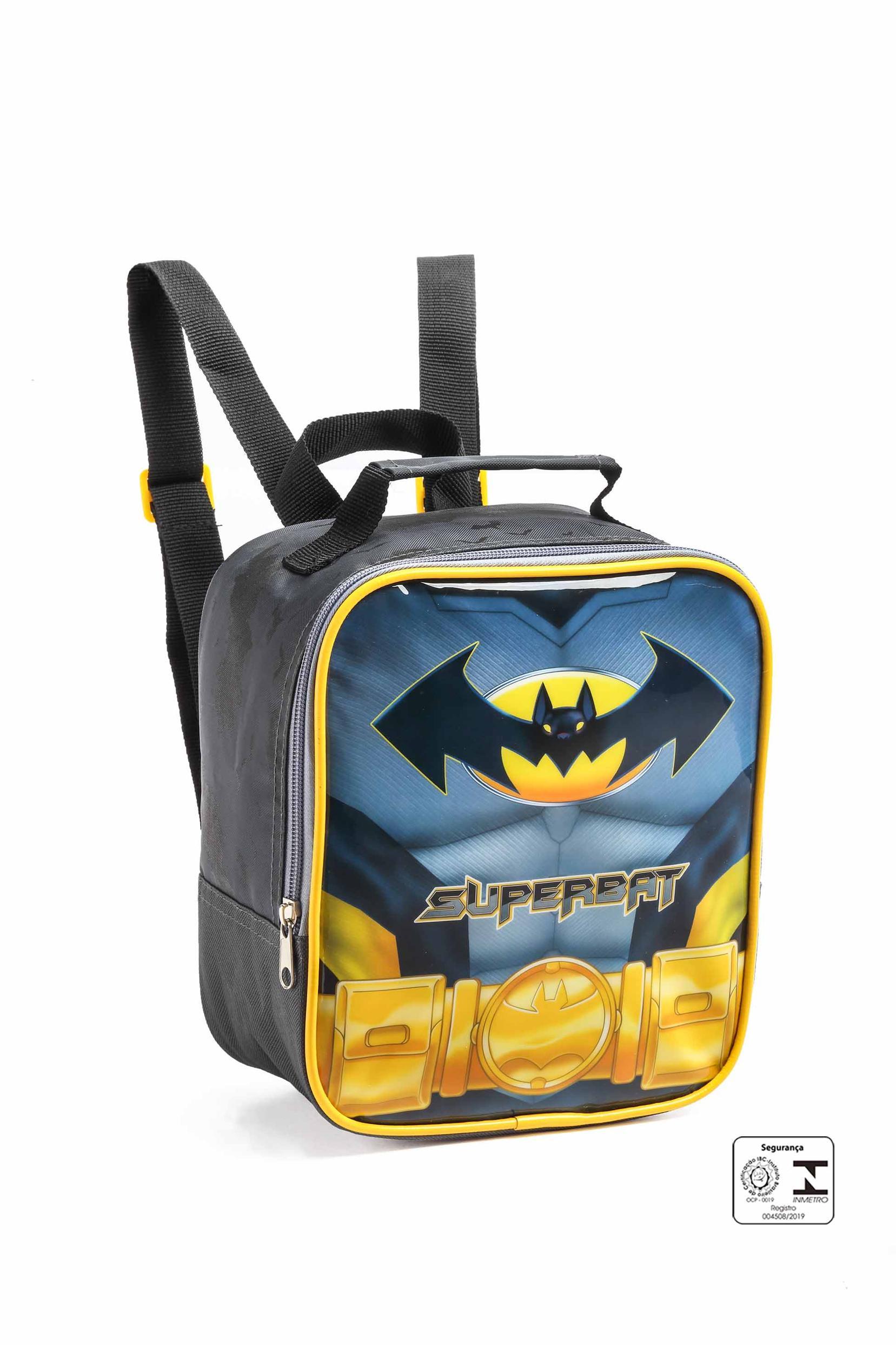 Kit Mochila Infantil Rodinhas Escolar Meninos Super Bat - Carrefour