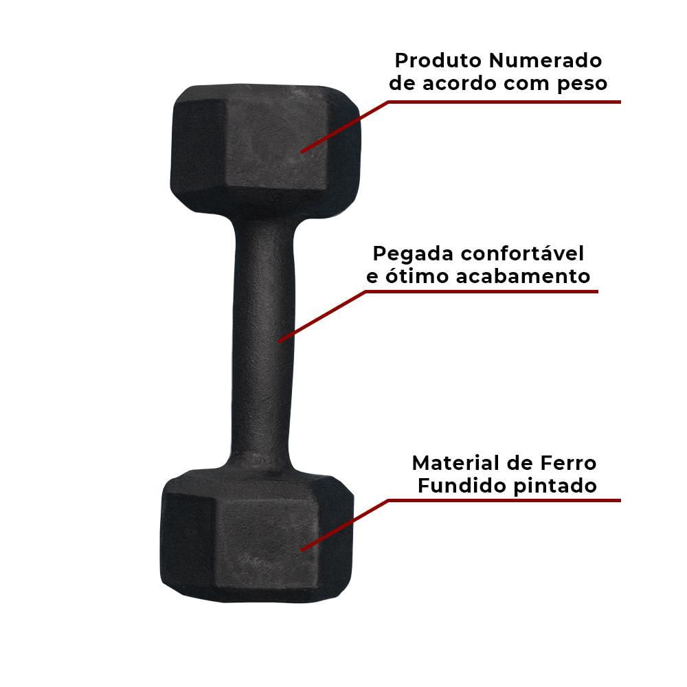Halter Sextavado Pintado 2kg Academia Treino Musculação - Carrefour Halter Sextavado Pintado 2kg Academia Treino Musculação - Carrefour