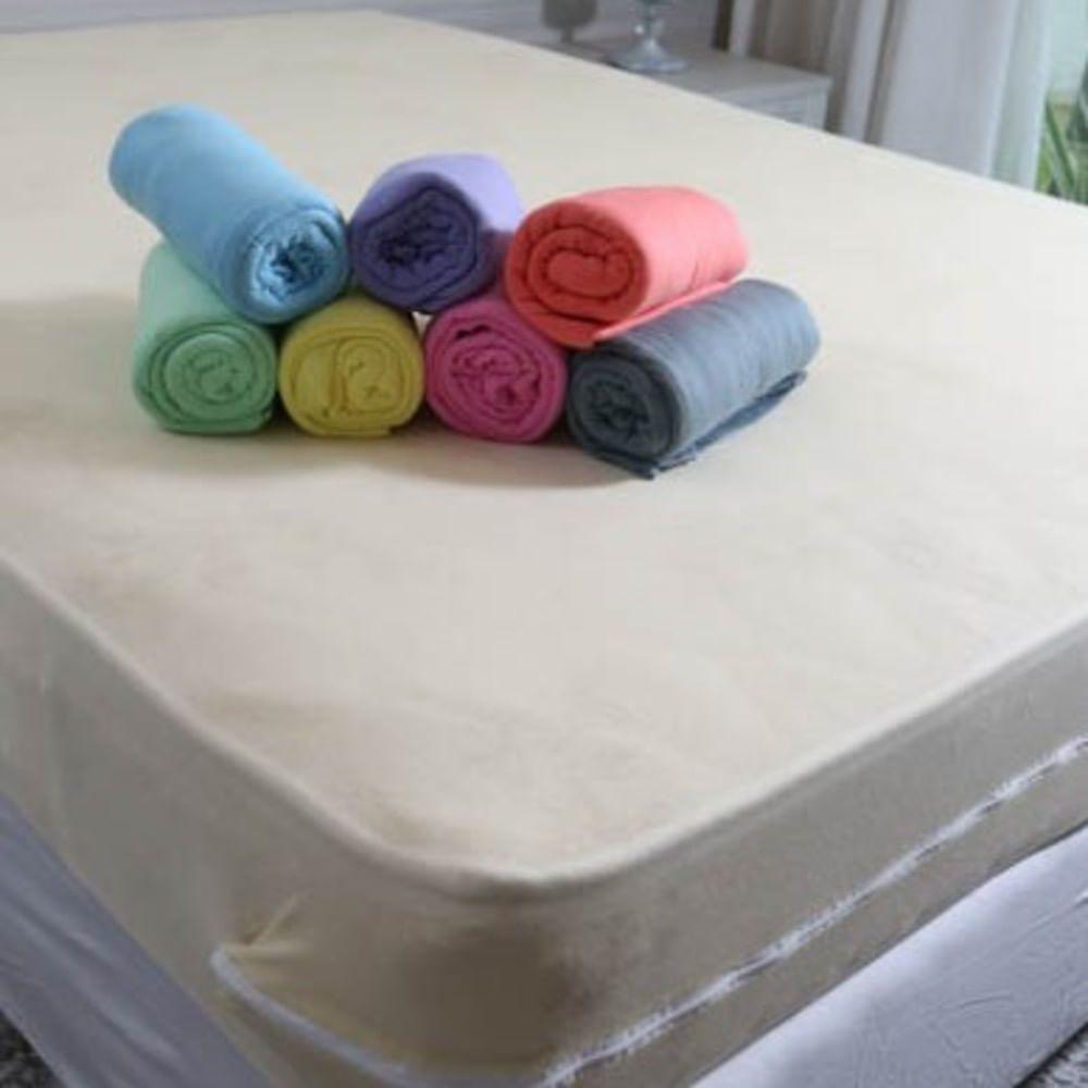 Capa De Colchão Casal 100% Poliéster Com Ziper Cinza 1pç - Carrefour