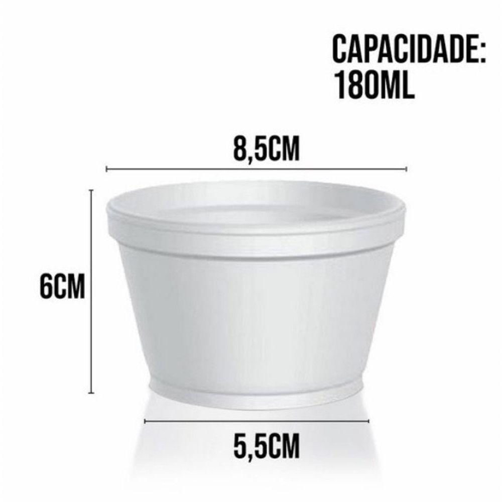 Pote Térmico Isopor 180 Ml Caixa C/ 1000 Unidades Copobras - Carrefour