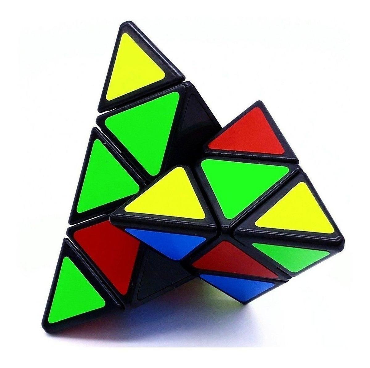 Cubo Magico Pirâmide Triângulo Profissional Fundo Preto - Carrefour