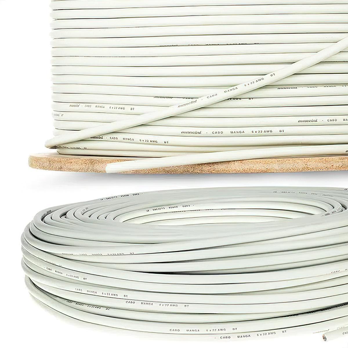 Cabo Manga 2x22 Awg - Sem Blindagem Bege - 2 Metros - Carrefour