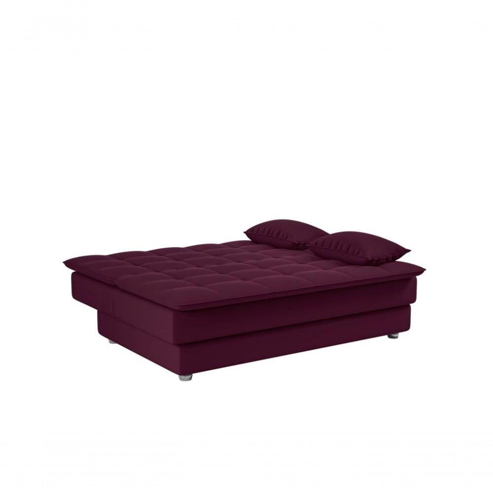 Sofá Cama Reclinável 2 Lugares Penélope - Turkey Vinho - Carrefour