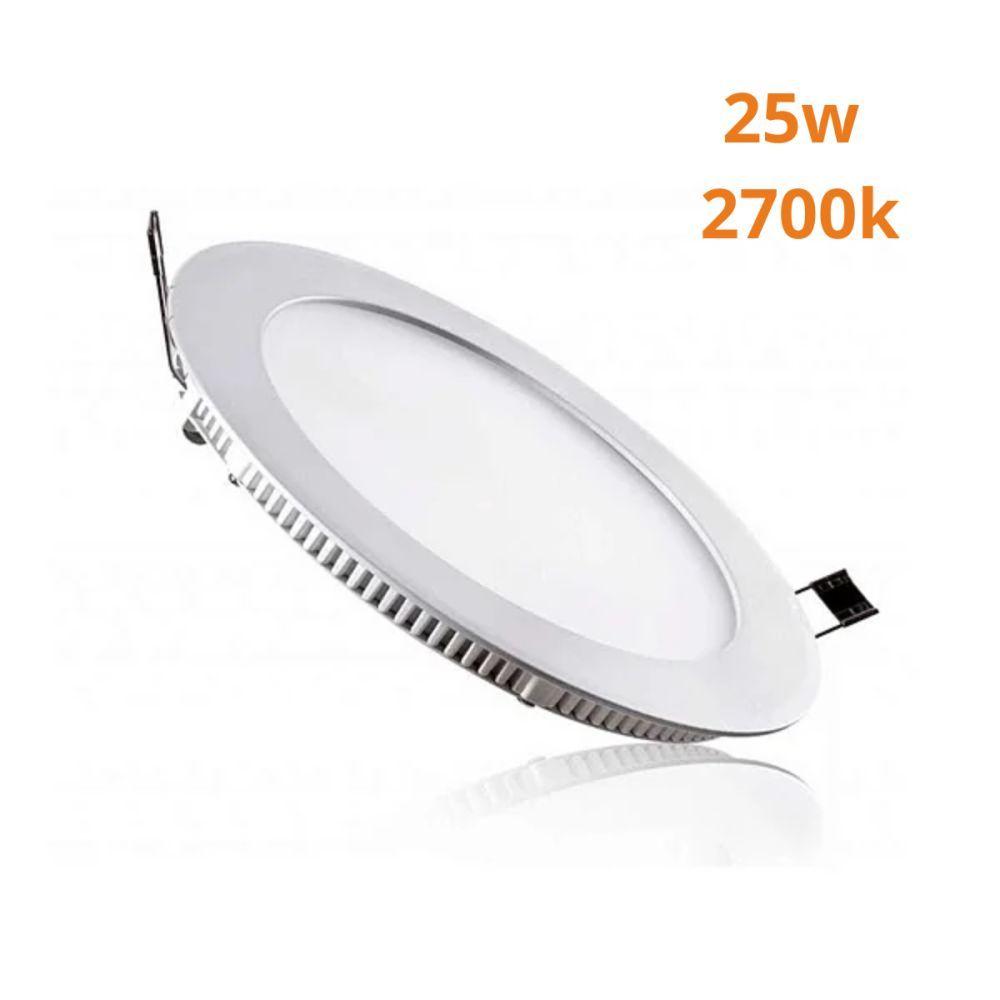Embutido Led Redondo 25w Branco Aluminio - Carrefour