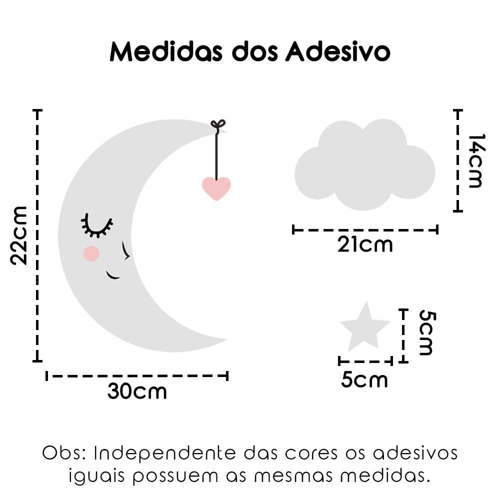Adesivo De Parede Baby Nuvem C/ Lua Infantis Azul - Carrefour