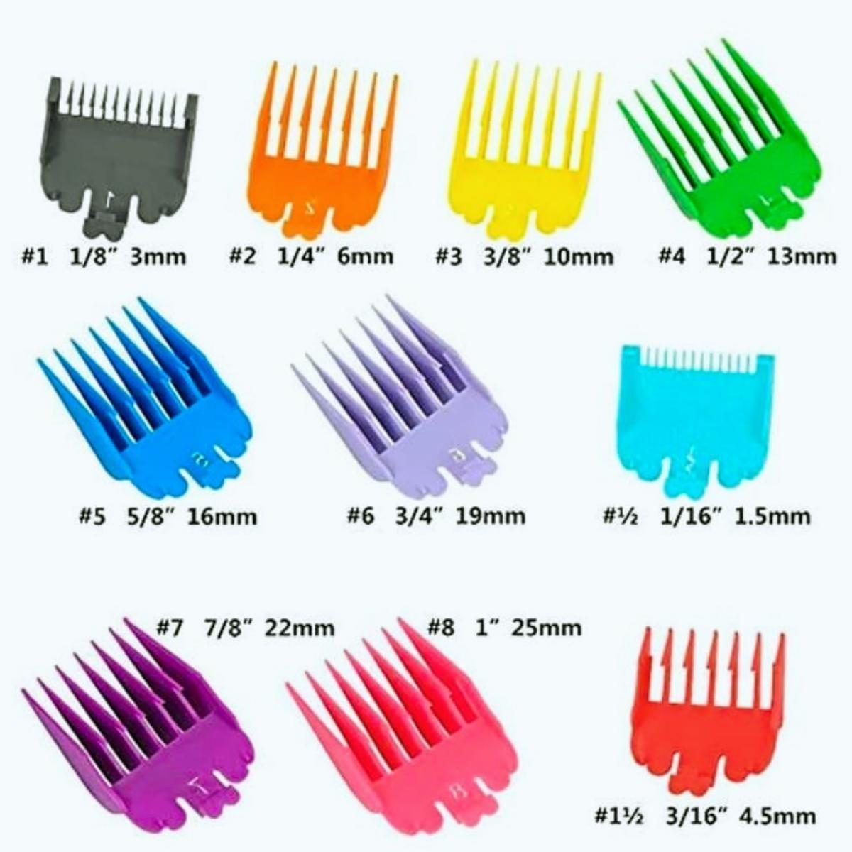 8 Pentes + 2 Pentes Disfarce Kit Barbeiro Kemei Wmark - Carrefour