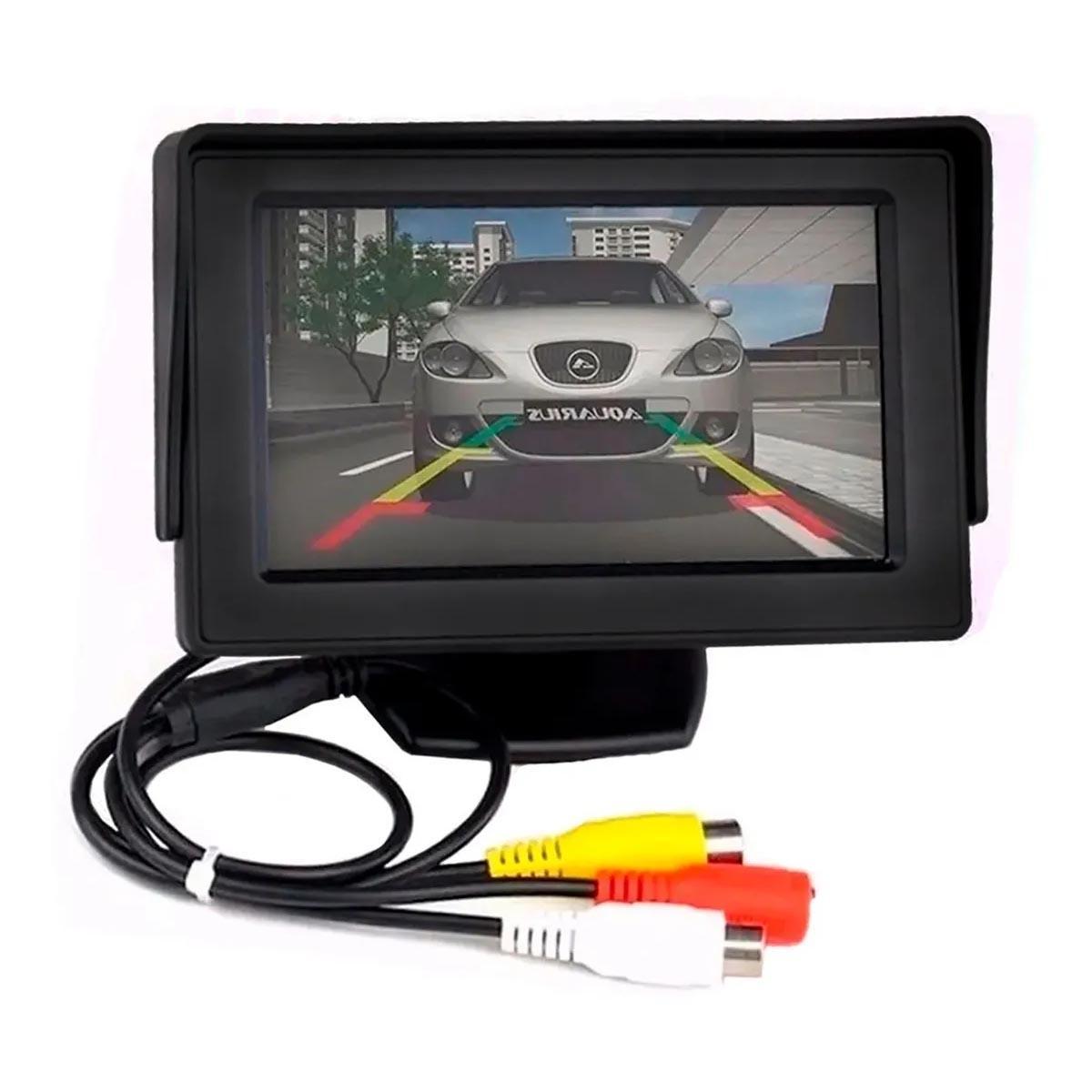 Monitor Automotivo Tela Tft Lcd 4.3 Com Câmera De Ré - Carrefour