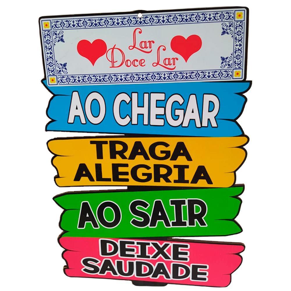 Placa Casa E Decoração De Parede Madeira - Lar Doce Lar - Carrefour