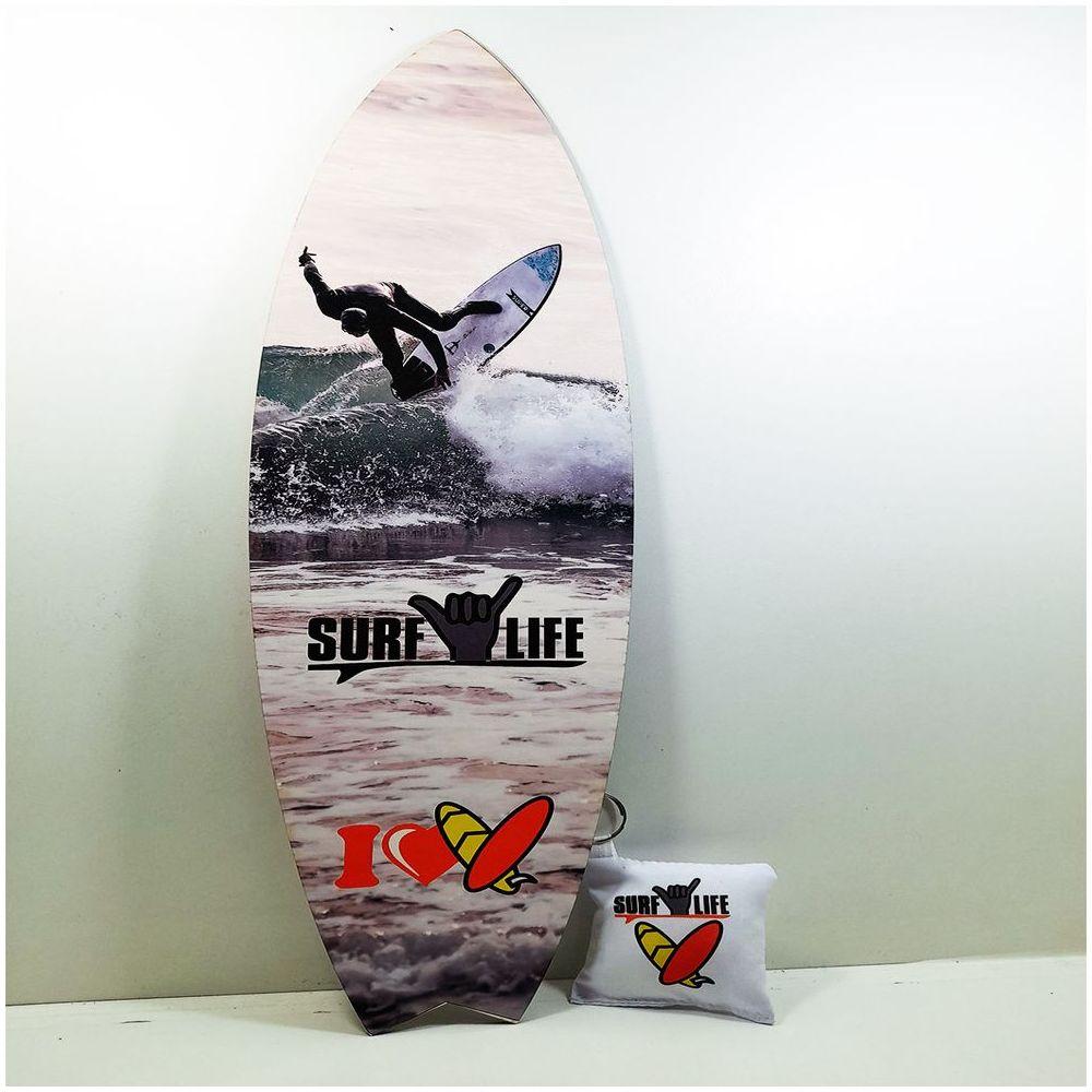 Placa Reta Decorativa Surf Manobra Em Mdf + Chaveiro Presente - Carrefour