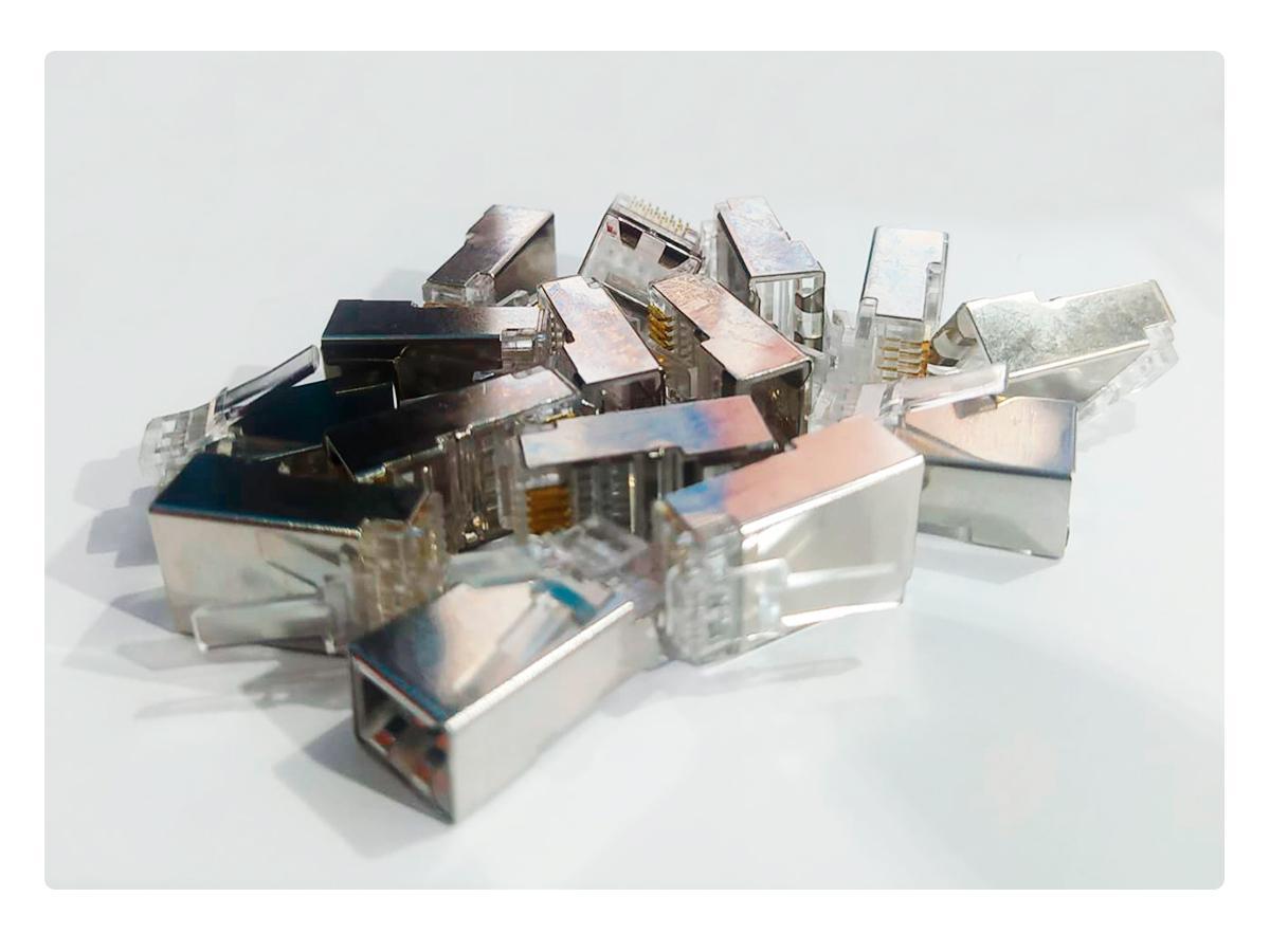 Kit Rj45 Conector Blindado Resistente Pronto Kit 1000 Peças - Carrefour