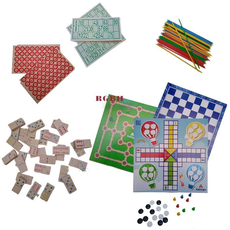 Jogo De Tabuleiro Passatempo 6 Em 1 Dama Ludo Bingo Xalingo - Carrefour
