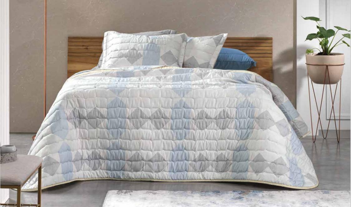 Jogo De Colcha Toque Acetinado - Diamond Collage - Altenburg - Carrefour