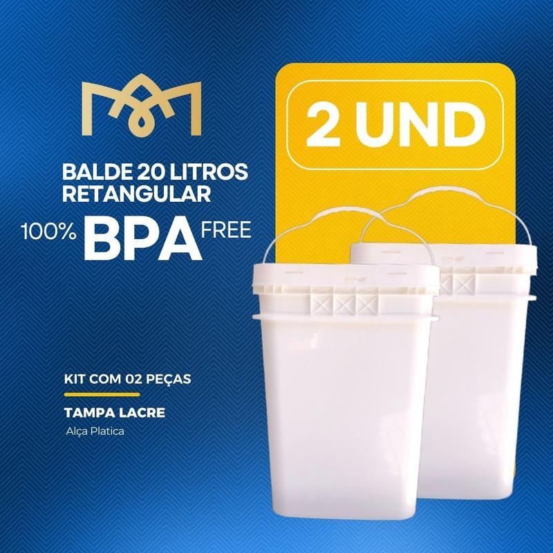 Balde 22 Litros Com Tampa Lacre Industrial 20 Litros - Carrefour