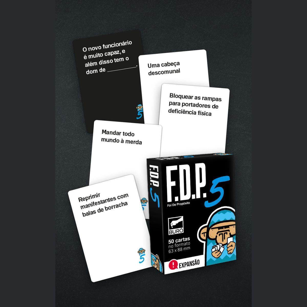Jogo De Cartas Fdp Expansão Foi De Propósito 5 - Buró - Carrefour