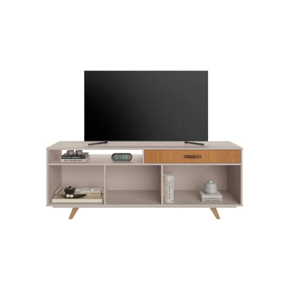 Rack Para Tv Até 65 Polegadas Ímpar Jcm Off White / Cinamomo - Carrefour