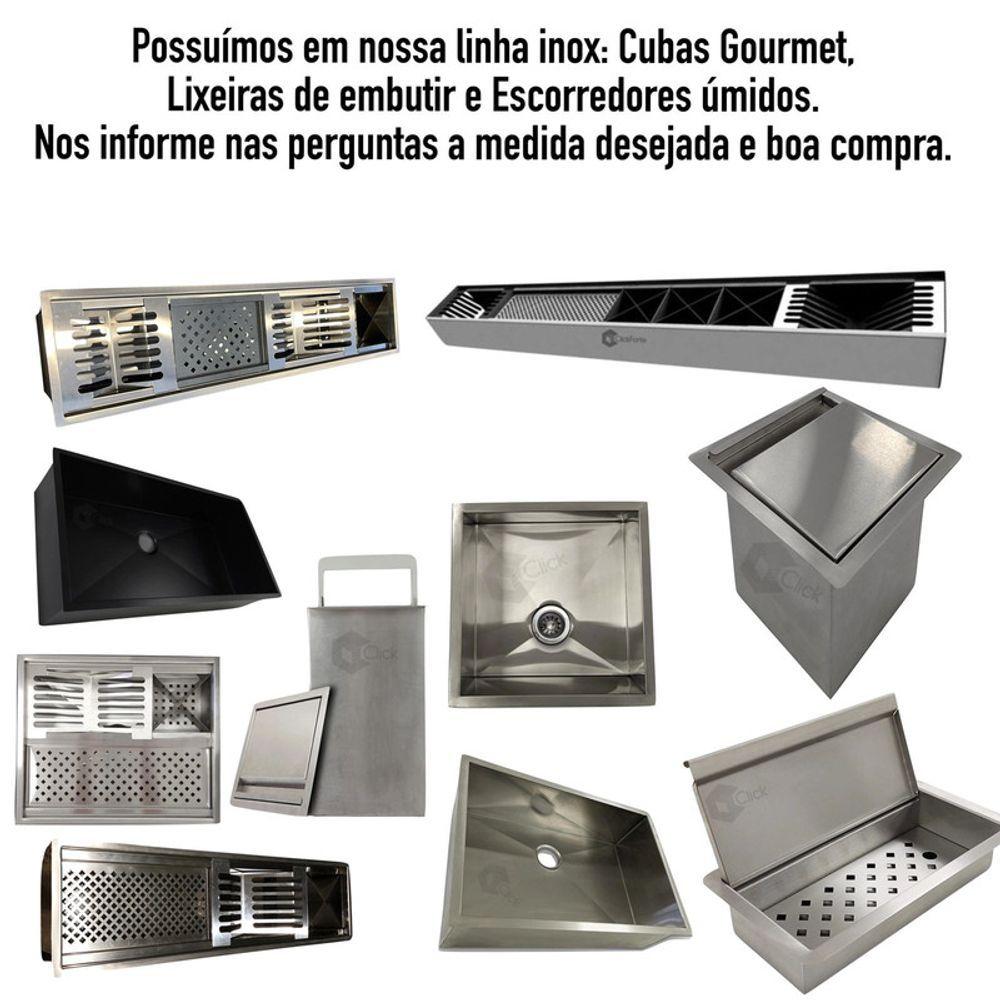 Cuba De Inox Para Cozinha 80x40 Gourmet + Escorredor - Carrefour