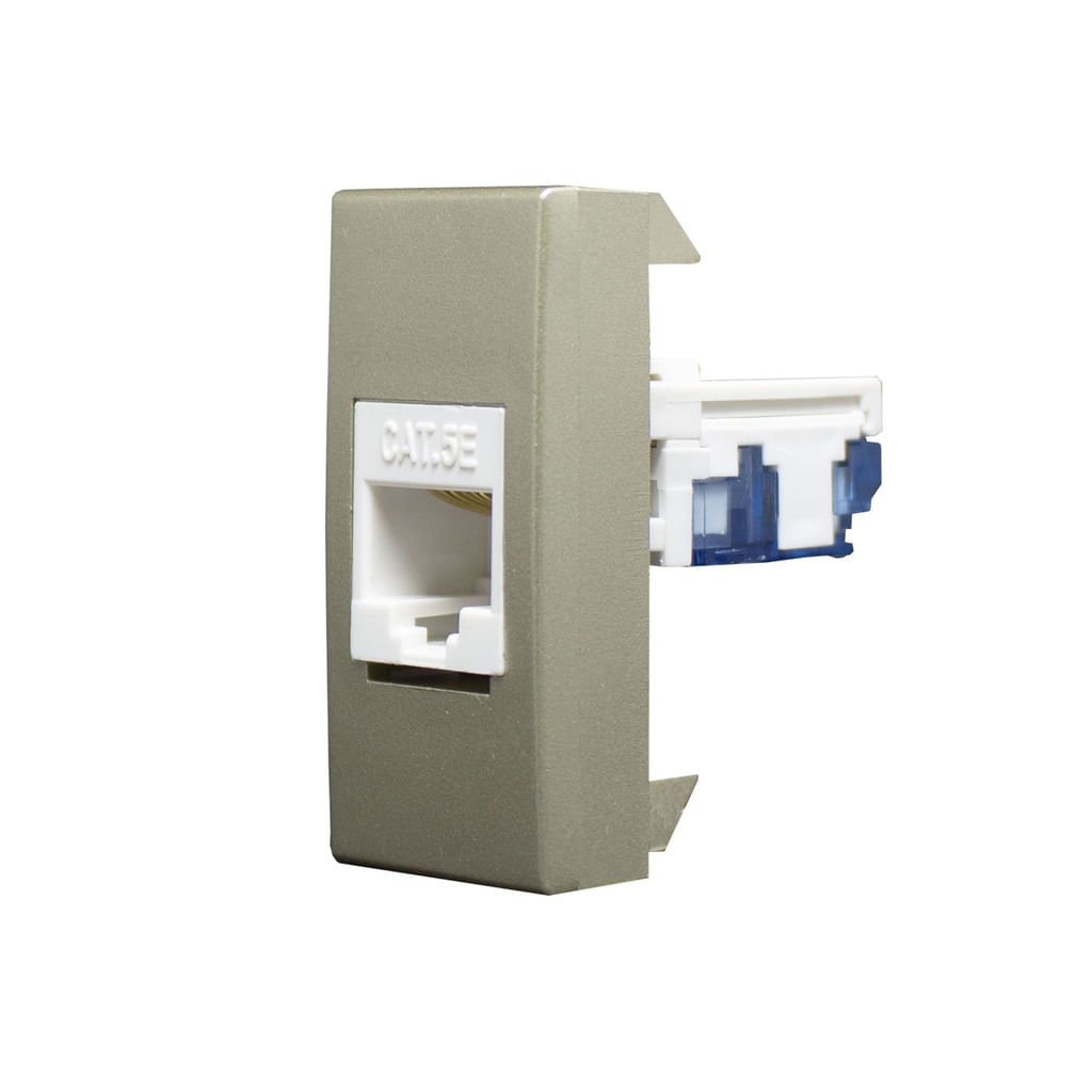 TOMADA RJ45 CAT 5E INOVA PRO CLASS CHAMPAGNE REF: 85416 Voltagem ...