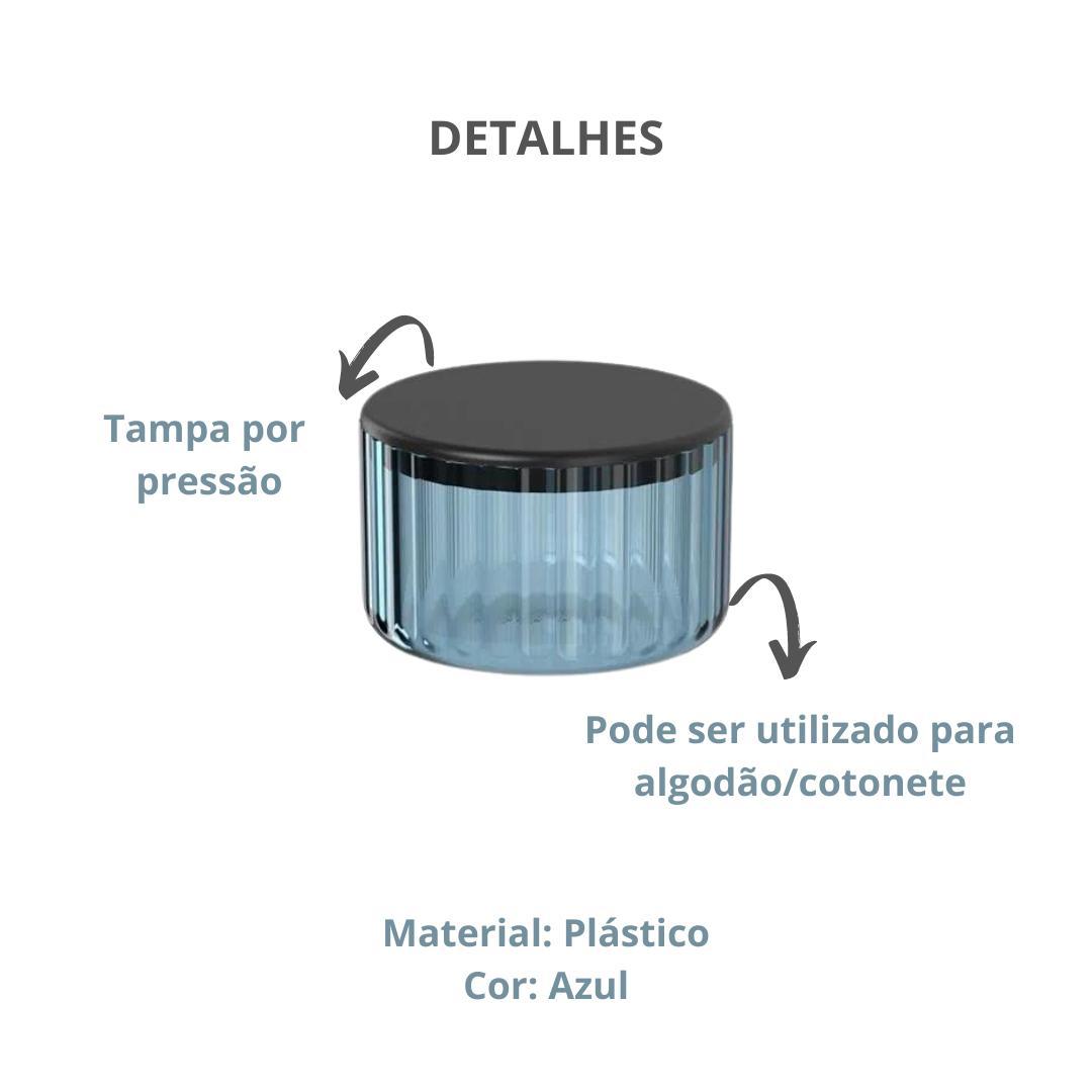 Porta Algodão/cotonete Banheiro Groove Classic Azul Ou - Carrefour