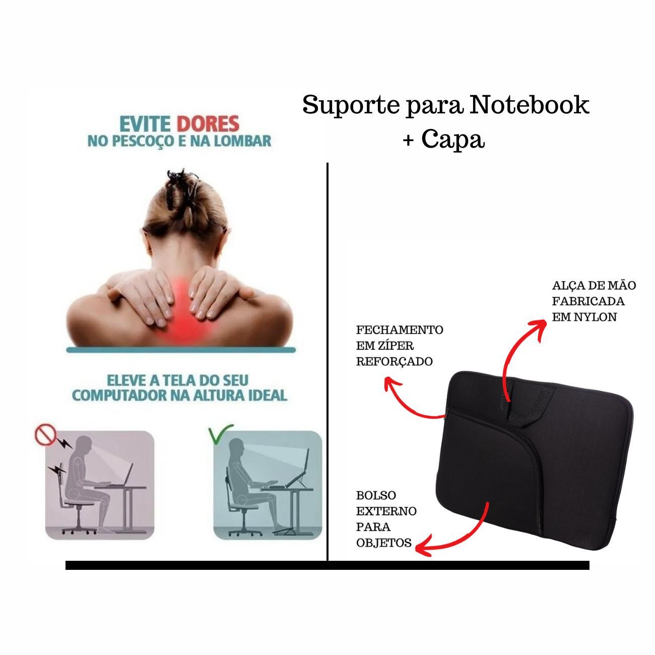 Capa Case Pasta Notebook 17.1 Polegadas + Suporte Notebook - Carrefour