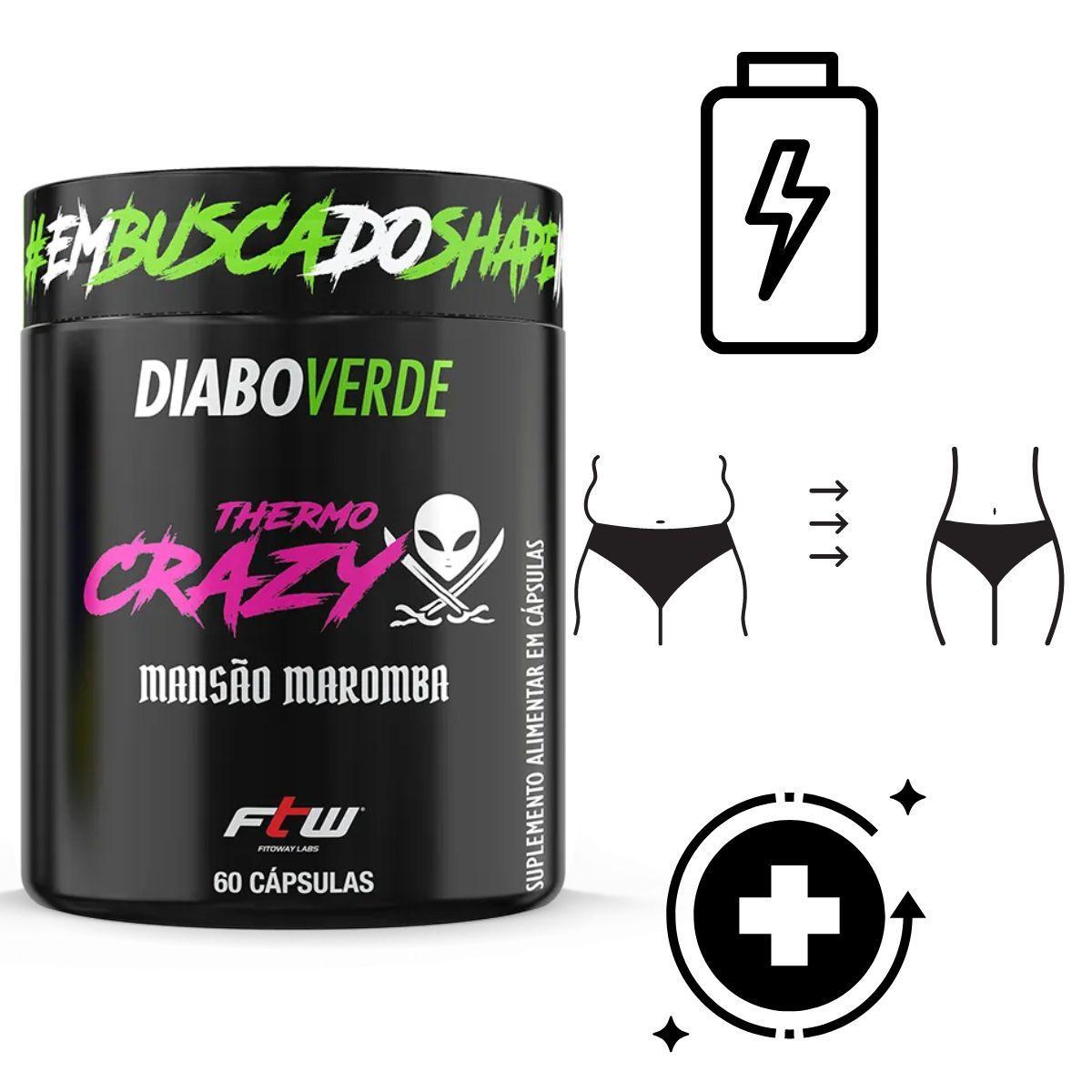 Termogênico Diabo Verde Thermo Crazy Mansão Maromba 60 Caps - Carrefour
