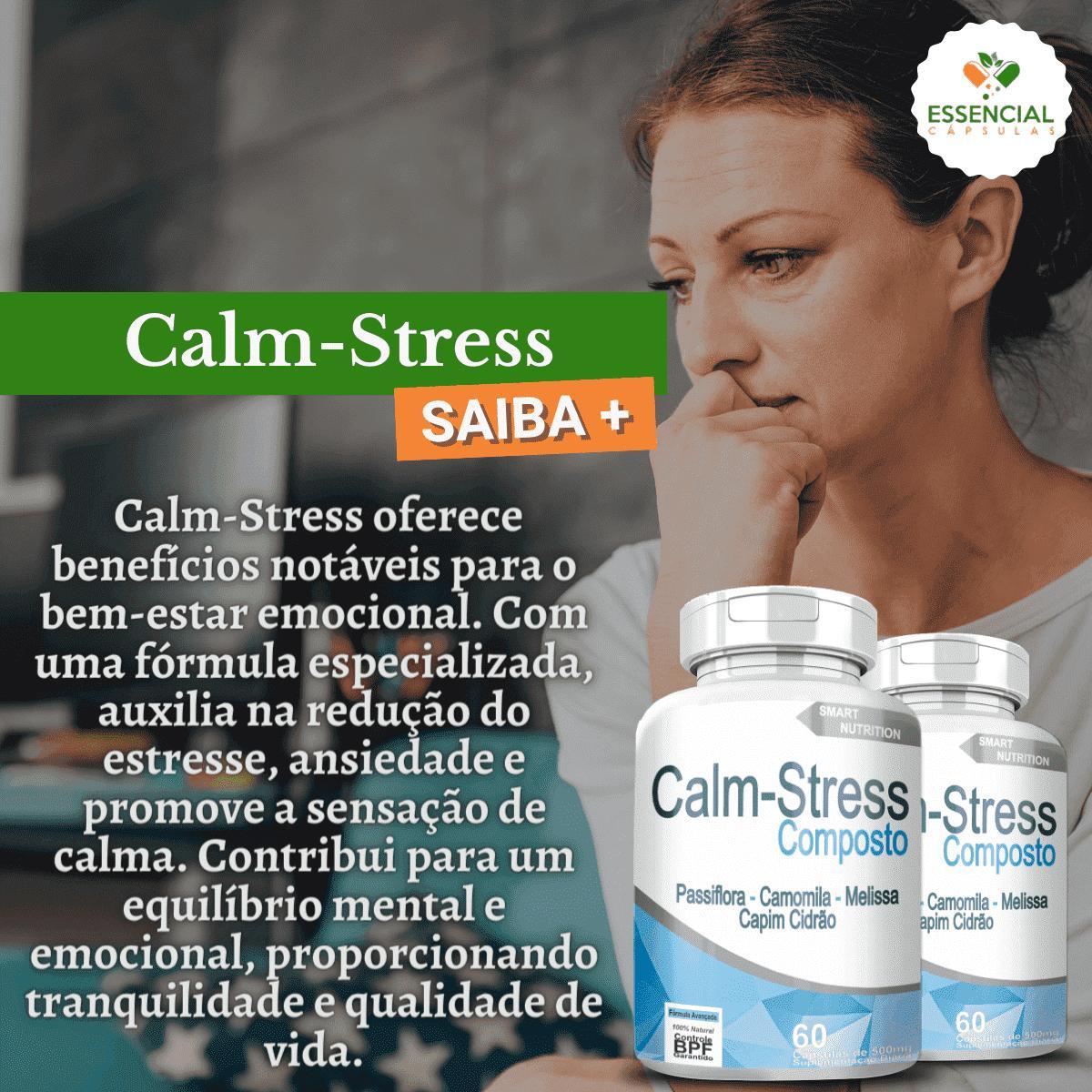 Kit Com 5 Potes Calm-stress 500mg 60 Cápsulas - Carrefour