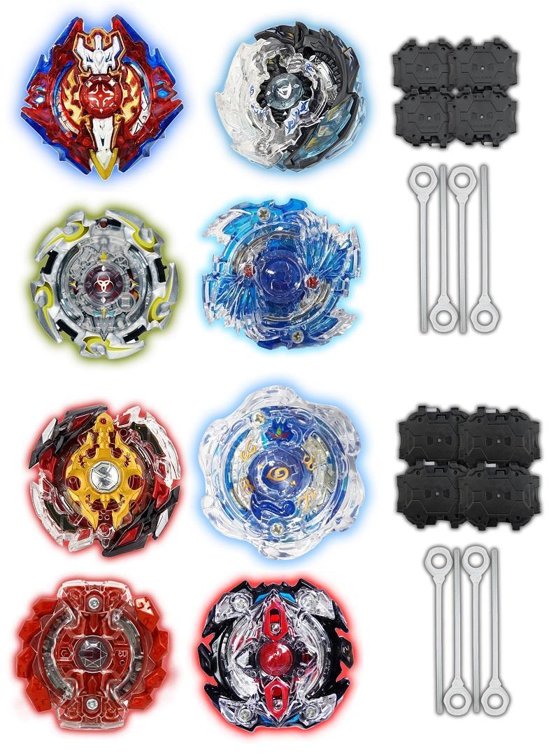 Kit 4 Beyblade Burst Bey Blad + 8 Lançador Beyblade Burst - Carrefour