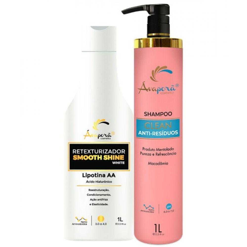 Kit Escova Progressiva Smooth e Shampoo Clean Anti-Resíduo - Carrefour