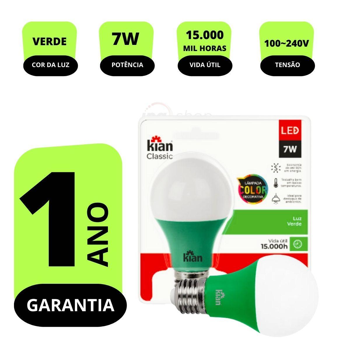 Lâmpada Led 7w Color Classic Decorativa Bivolt E27 - Carrefour
