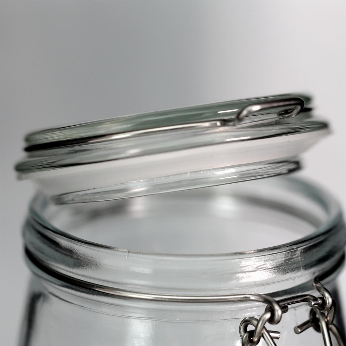 Pote Hermético Vidro Premium Redondo Com Super Trava 830ml - Carrefour